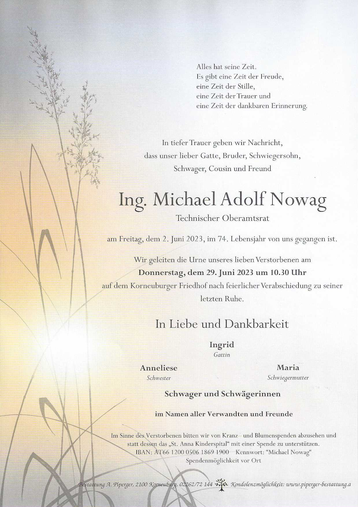 Ing. Michael Nowag